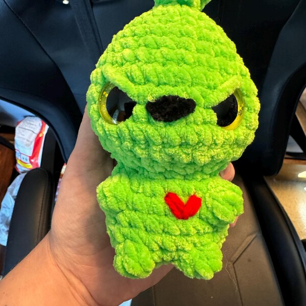CROCHET PATTERN - Meanie Greenie | No Sew | Amigurumi | Crochet Plushie ...