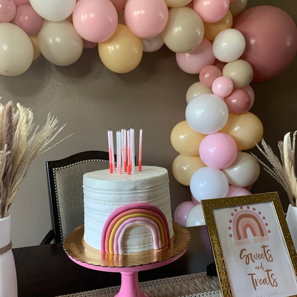 Pretty in Pink DIY Balloon Garland Kit | First Birthday Balloon Arch ...