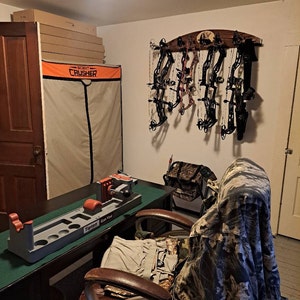 Compound Bow Recurve 6-place Solid Oak Wall Display Rack - Etsy