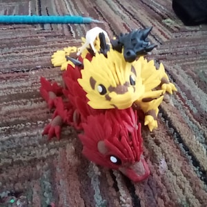 Mizu Element Dragon 3d Printed Articulated Dragon - Etsy
