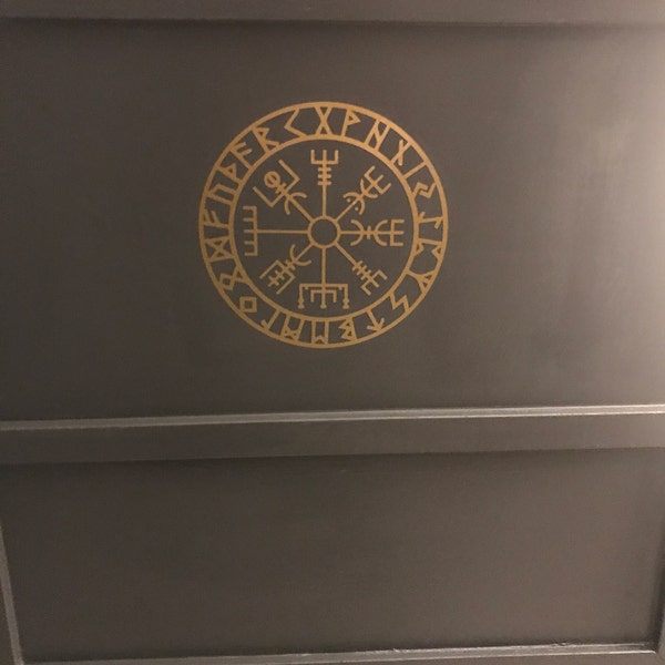 Nordic Compass Decal, Viking Compass Vinyl Sticker, Iceland Vinyl Decal ...