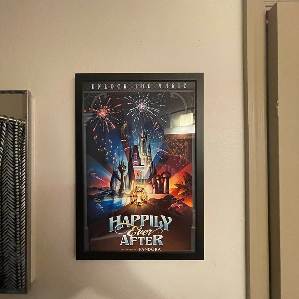 Happily Ever After Firework Show Poster Disney Attraction Poster Disney ...