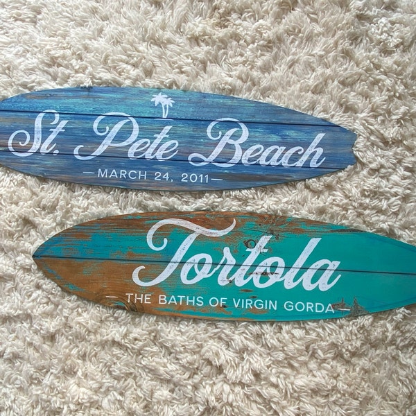 Custom Surfboard Sign - Etsy