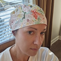 Sewing PATTERN Greys Anatomy-inspired Euro Style Surgical Scrub Cap Hat DIY Easy Sew Digital ...
