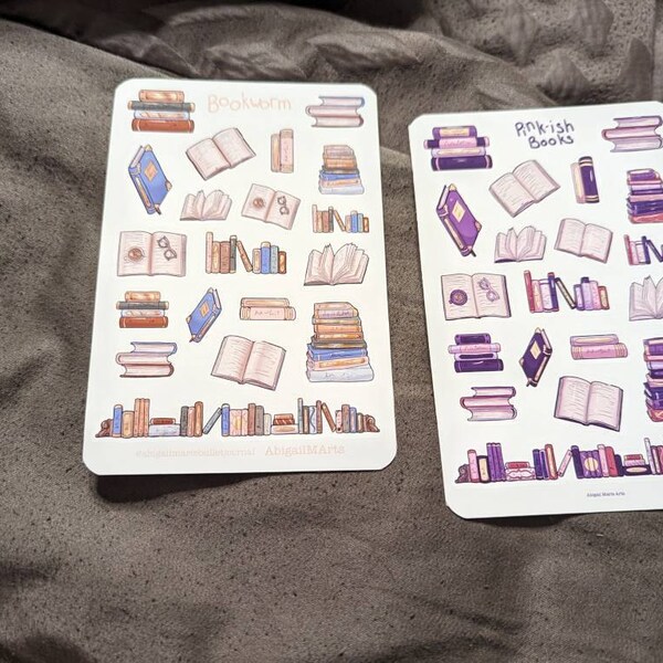 Light Academia Study Themed Matte Bullet Journal Sticker Sheet Journal ...