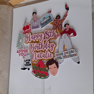 Harry Styles Cake Topper Harry Styles Party - Etsy UK