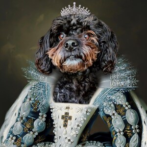 Custom Pet Portraits Royalty Cat Portrait From Photo Cat - Etsy