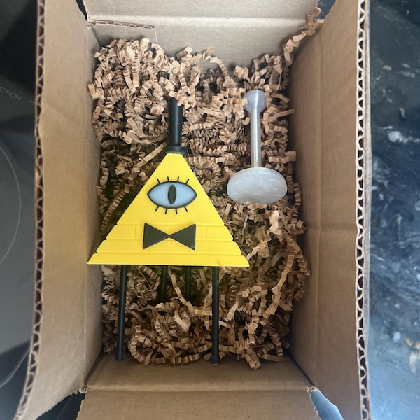 Bill Cipher Desk Figure - Gravity Falls Inspired Decoration - Etsy