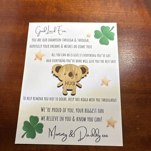 GOOD LUCK HUG/ Sporting Race, Competition, Exam Good Luck/ Wishing You ...