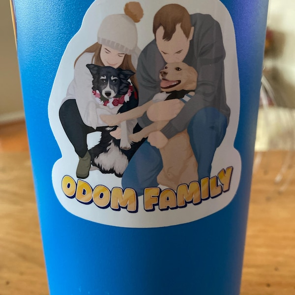 Custom Family Stickers, Family Decals Stickers, Family Name Stickers ...