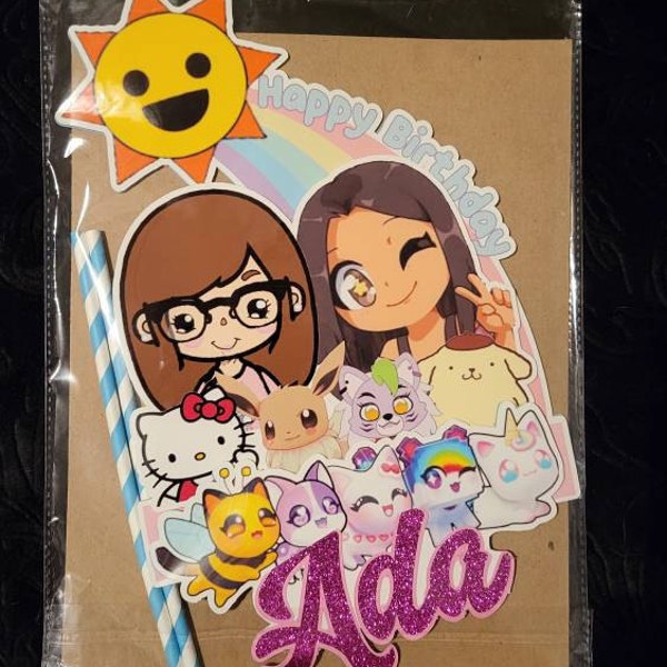 Aphmau Cake Topper, Aphmau Cake, Girly Aphmau Party, Aphmau Party ...