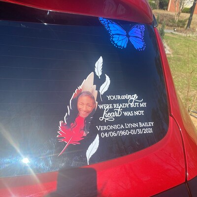 Rest in Peace Car Sticker RIP in Loving Memory Loss of Loved One Decal ...