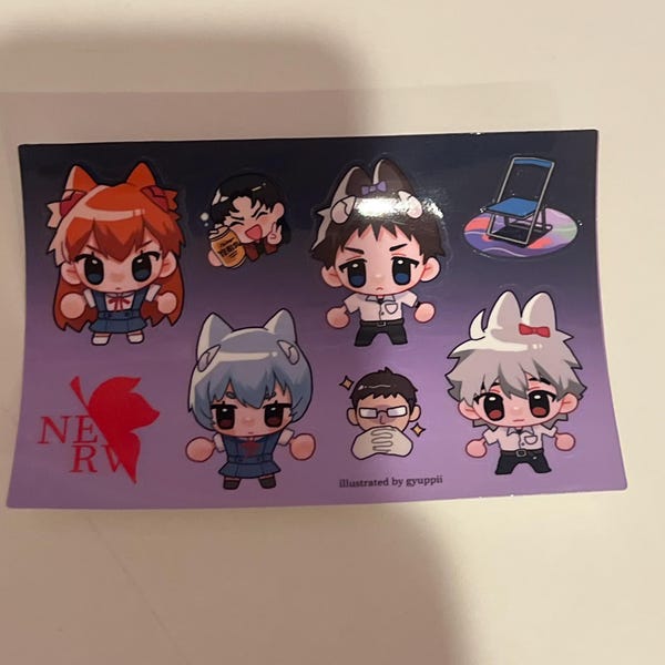 Original Gyuppiimart Konbini Pixel Art Prints 5x7 Melon Soda Omurice ...