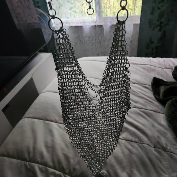 Chainmail Top and Skirt Aluminum Butted Ring Chain Layers Fancy and ...