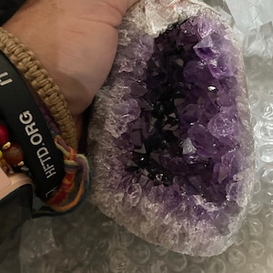Strange Specimen Amethyst Geode Raw Purple Crystal Cluster | Etsy