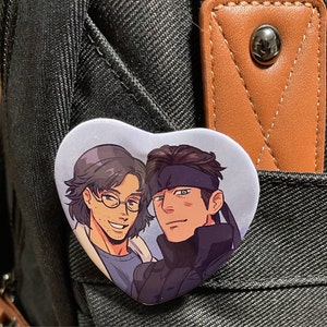 Metal Gear Solid Heart Buttons Snotacon / Bbkaz - Etsy