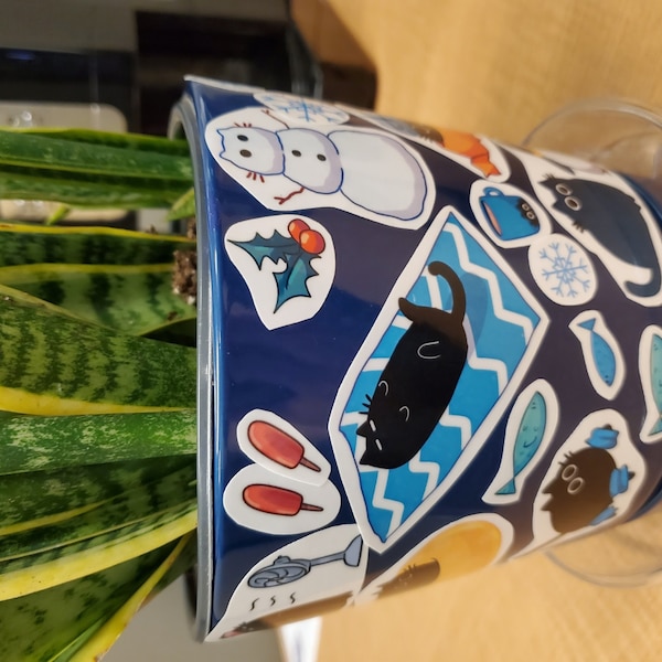 Summer Cat Sticker Bundle / Sticker Pack / Hydroflask Stickers / Vinyl ...