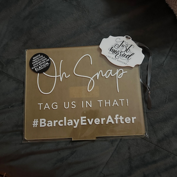 Oh Snap, Tag Us in That! - Social Media Sign, Add Your Custom Hashtag ...