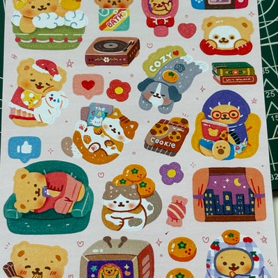 A5,A6 Cozy Bakery Memopad With a Cardboard Backing / Cute, Kawaii ...