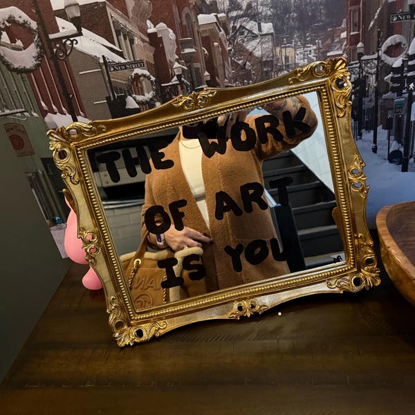 The Work of Art is You Wall Art. - Etsy
