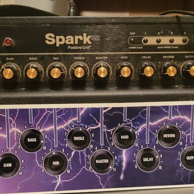 Positive Grid SPARK Control Knob Decal Deep Space - Etsy