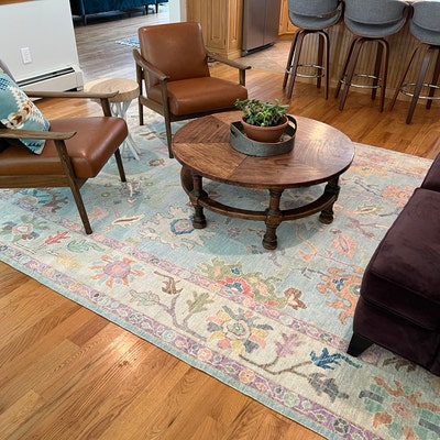 Blue 5x7ft. Bird Area Rug Handmade Afghan Natural Wool Rug Rugs for ...