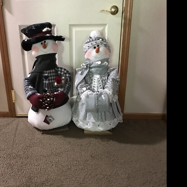 Pattern: Snowbelle - 30" Snow Lady - Etsy