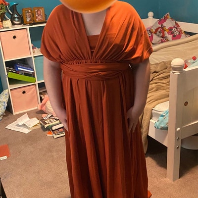 Rust Bridesmaid Dress Infinity Dress Wrap Dress Convertible Dress ...