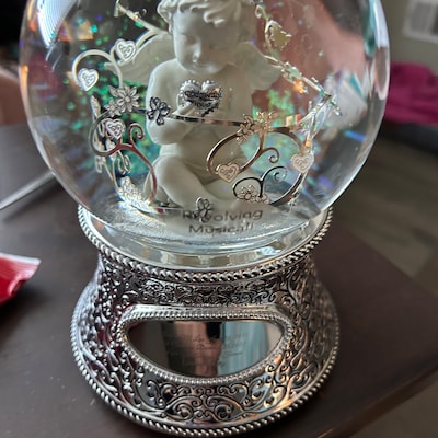 Engraved Say It With Love Heart Snow Globe, Personalized Snow Globe ...