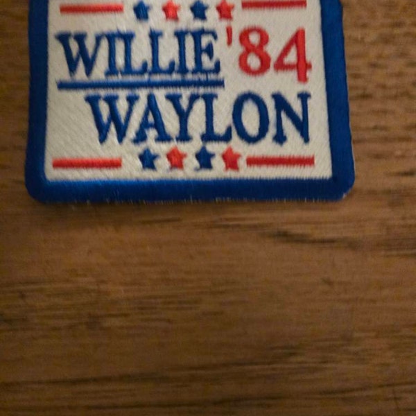 Willie & Waylon 84 Patch, Iron-on Patch, Patches for Hats, Trucker Hat ...
