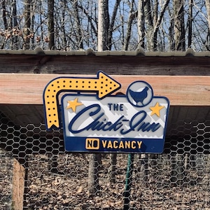 Chick-inn Sign SVG Laser Cut Files for Glowforge Laser Cutter Artwork ...