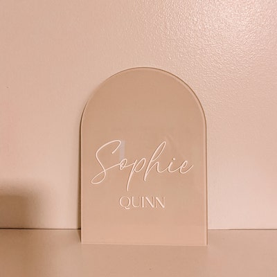 Wooden Acrylic Bases, Wedding Table Number Stands, 3mm Acrylic Sign ...