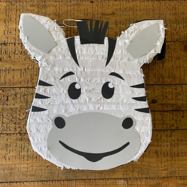 Handmade Cute Zebra Pinata - Etsy