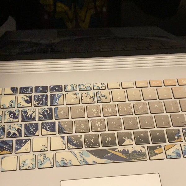 Surfacebook Keyboard Stickers Surface Pro 7 Individual Keys Decal the ...