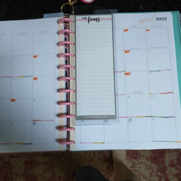 Disc Planner Focus Card Insert Sleeve Bookmark + 5 Inserts | Discbound ...