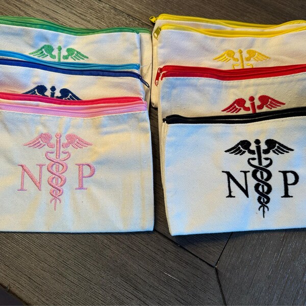Nurse Practitioner Embroidery Design, NP Medical Caduceus Emblem, 4 ...