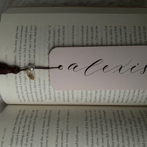 Custom Bookmarks Calligraphy Bookmarks Personalized - Etsy