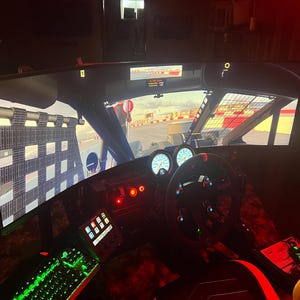 PC USB Button Box 28 Functions Back Lit Red With Neon Labels Sheet for ...