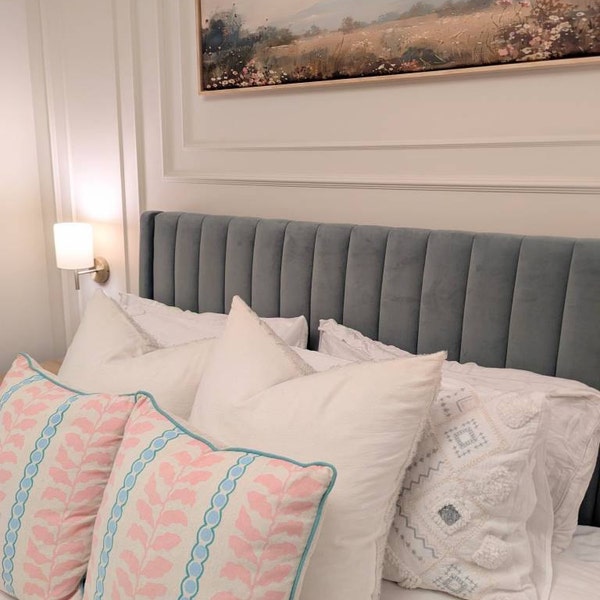 Vintage Spring Meadow Forest Landscape Wall Art, Long Horizontal ...