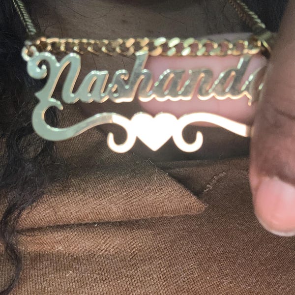 Nameplate Bracelet With 8mm Cuabn Chain, Custom Name Bracelet, Double ...