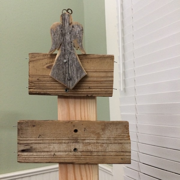 Primitive Wood Angel-rustic Wood Angel-farmhouse Angel-modern Country ...