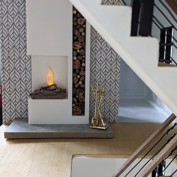 Dollhouse Miniature Fireplace Tools Miniature Fireplace Accessories ...