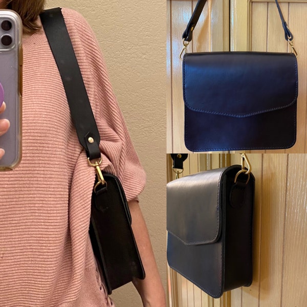 Full Grain Leather Purse Strap, High Quality Wide Leather Crossbody ...