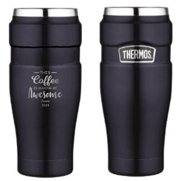 Engraved Thermos Stainless King 40oz Beverage Bottle Personalized ...