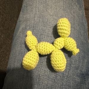 Keychain Mini Balloon Animal Dog Crochet PATTERN ONLY Instant DOWNLOAD ...