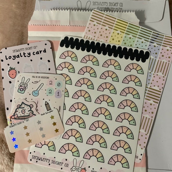 32 Weekly Mood Tracker Planner Stickers Cute Kawaii SSC1033 - Etsy