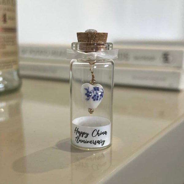 Personalised Happy Birthday Miniature Glass Bottle With a Cake Charm ...