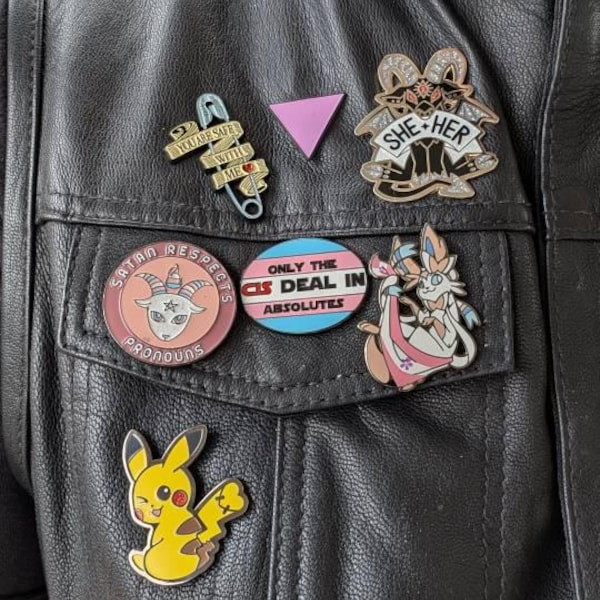 Trans Pikachu Hard Enamel Pin / Cute Discrete Transgender Pride Pin ...