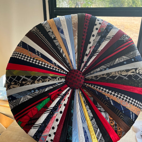 Custom Tuffet Stool Made With YOUR TIES! - Etsy