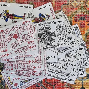 Cartomancy Learner Deck Handprinted & Cartomancy Method Booklet - Etsy